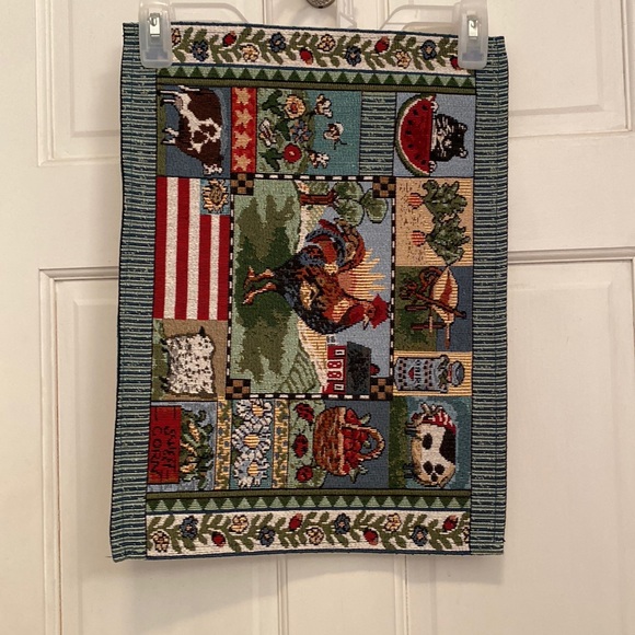 Dining | Farm Placemats 6 Roostercowcat Farm Woven Placemats | Poshmark